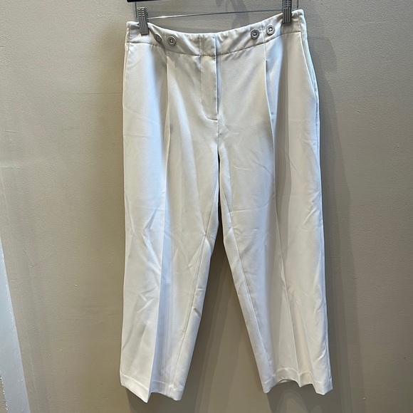 Tommy Hilfiger | Pants & Jumpsuits | Offwhite Wide Leg Slacks | Poshmark